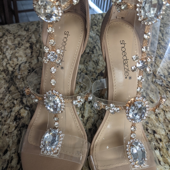 Shoe Dazzle | Shoes | Shoedazzle Tan Knee High Heels | Poshmark